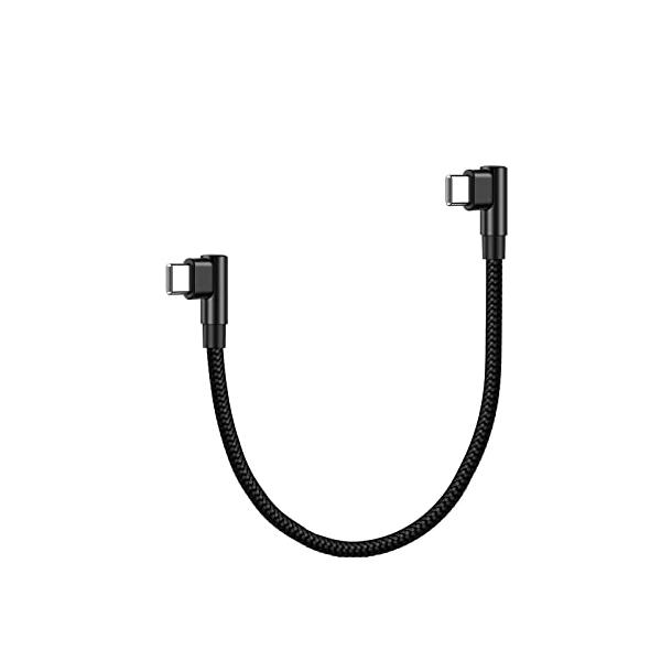 L字型設計 USB C to Cケーブル(USB2.0)は革新的なL字型、両方とも90度を設計します。L字なので何かと取り回しがよく、配線周りもスッキリして、横向きにゲームしても仰向けでお腹にスマホを置いても大丈夫  (ご注意 モニタや映画...