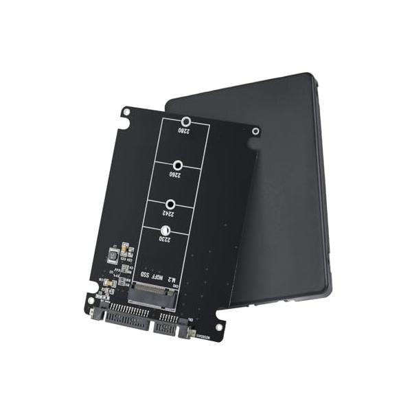 NGFF to SATA アダプタ NGFF SSDを2.5インチのハードディスクに変換し、2230/2242/2260/2280mmサイズのM.2 ハードディスクを対応しています。B key、とB*M keyに対応しています。※ご注意：N...