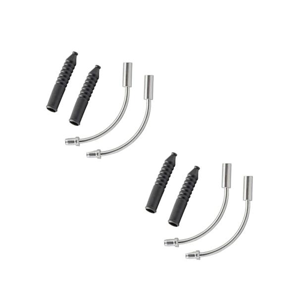 * 製品内容 インナーリード(チューブ)90度*4pcs ゴムチューブ*4* 取り付けについて フロントブレーキは90*が一般的で、ケーブルガイドを取り付けることで、音出し時のスムーズな走行や、ブレーキの減速度の向上が期待できます。 自転車...