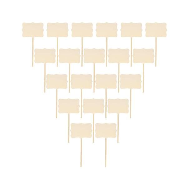 私たちの木製植物用黒板は、情報をマークや記録するために使用され、庭の装飾、花屋の花の値札、植物の名札、食品ラベル、家庭やオフィスの装飾などに適しています。仕様：形状：不規則な形状、色：木の色、素材：木、サイズ：16.8 x 8 cm/ 6....