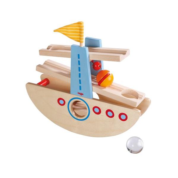 サイズ：(本体)35*9*31.5cm、(リング付木玉)直径4.5cm、(アクリル玉)直径4.5cm、内容：本体・リング付木玉・アクリル玉、材質：カバ・ブナおもちゃ:赤ちゃん・幼児のおもちゃ:スロープトイ