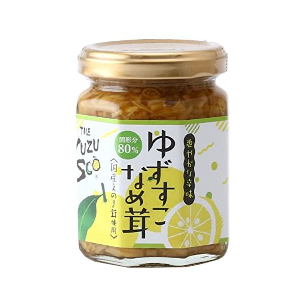 新感覚辛味調味料「ゆずすこ」を使用した爽やかな辛みのなめ茸です。 えのき茸のシャキシャキとした食感が楽しめます。 ご飯のお供やパスタ、温かいうどんにのせたり、卵焼きのほか、様々な料理のアクセントにお使いください。 ゆずすこの爽やかな香りと、...