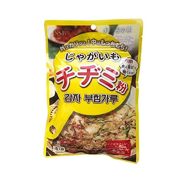 原材料:名称:チヂミ粉 原材料名:じゃがいも澱粉、じゃがいも粉、小麦粉、食塩 、(一部に小麦を含む)内容量:200g*6個商品サイズ(高さx奥行x幅):21.5cm*12cm*21.5cm原産国:韓国食品・飲料・お酒:製菓・製パン材料:和菓...