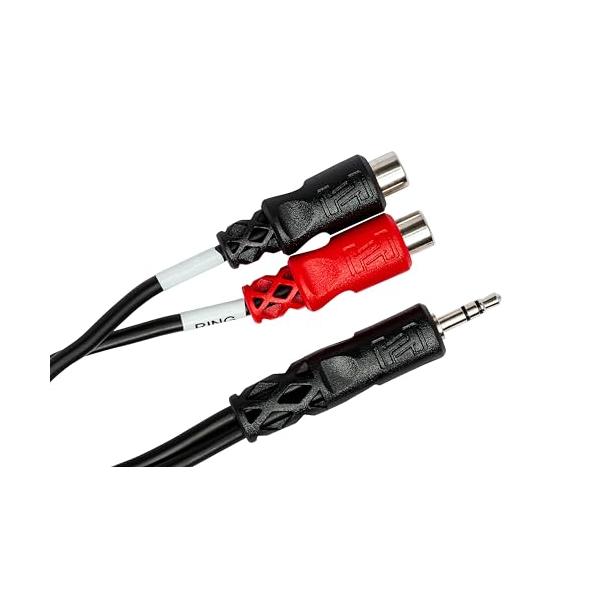 ホサステレオミニ 3.5mm TRS とRCAメス*2を採用した変換ケーブルです。ステレオの信号をRCAメスのLRに変換する事が可能です。デジタルオーディオプレイヤーやパソコンのオーディオ出力からRCA入力を持つスピーカーなどに接続する際の...