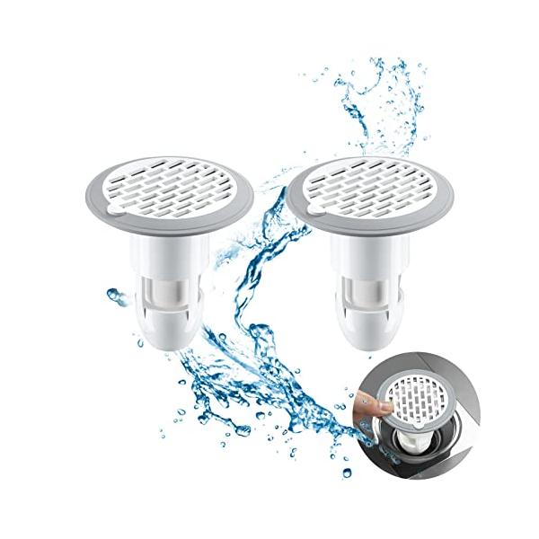 製品規格 排水溝径約3.7−7.5cm適用 材質 ABS*TPR、耐久性、耐腐食性が優れ、排水溝の悪臭、害虫。 耐久性と利便性 ゴミが水道管に入るのを防止し、配管の詰まりを防止し、臭気の侵入を防止する。大量の水を素早く排出できます。回転式セ...
