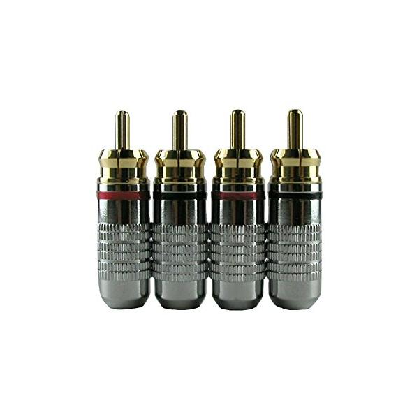 ハンダで配線を固定するタイプです。サイズ：全長約4.1cm*全幅1.2cm　内径：6mm　重量：約10gカラー：レッド&amp;ブラック 各2本パッケージ：クリスタルパック　海外輸入品家電＆カメラ:オーディオ:ホームオーディオアクセサリ:変...