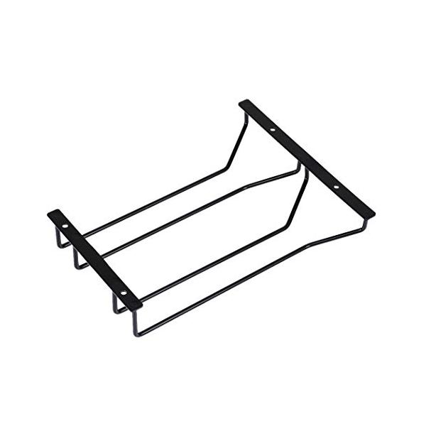 キャビネットの下で使う太いワイングラスラック。1*2列。 1列で2*3個、2列で合計4*6個のグラスが収納できます。 グラスの底の直径によって異なります。取り付けネジとネジカバーが付属しています。 取り付け簡単。クラシックな黒と白の色。 ワ...