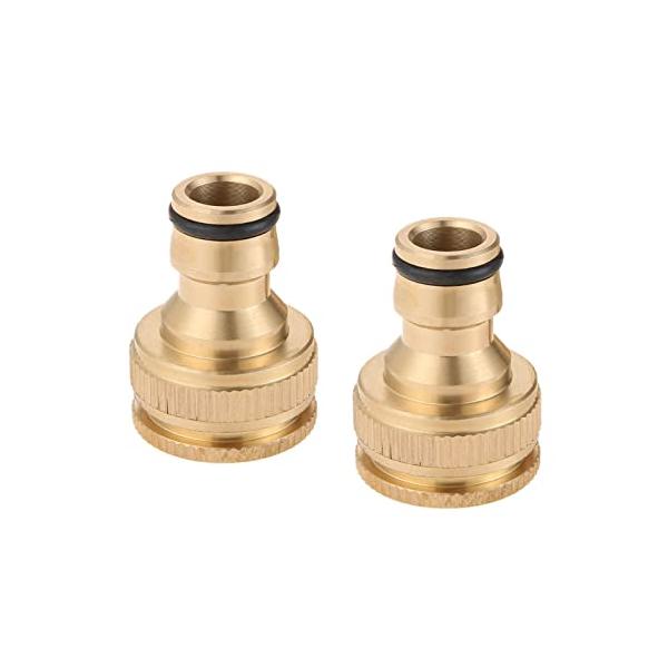 * 製品仕様 高さ：38mm、上部内径：25mm、変換アタッチメント内径：20mm* 高品質 コネクターは、長期間使用を確保するために純粋な真鍮材料で作られており、見た目がよく、直射日光や凍結に強い作りになっています。プラスチック製より耐久...