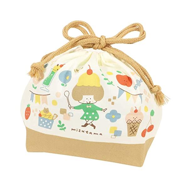 サイズ：約W27*D13*H17cm材質：(本体)綿100％、(ヒモ)アクリル生産国：日本ホーム＆キッチン:キッチン用品:弁当箱・水筒