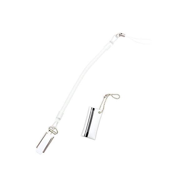 スマートフォン・携帯電話に直接取り付けOK クリップ装着で落下防止対策にバッチリ 最大耐荷重：約2kg長さ：最長約80cm 本体重量：約11g材質：クリップ/スチール　松葉紐/ナイロン　金具/真鍮　コイル/ポリウレタン家電＆カメラ:携帯電話...