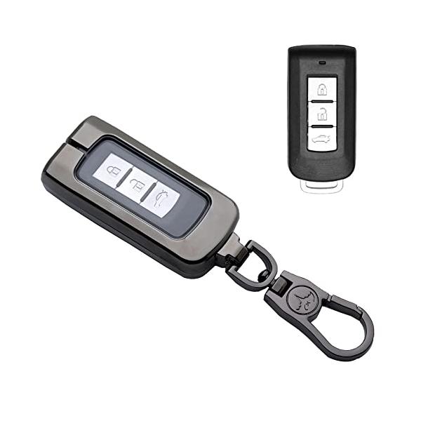 セット内容：三菱専用キーケース*1 (2)キーホルダー*1。本商品はキーカバーのみの販売となります、純正キーは付属しておりません。 適応車種：三菱 アウトランダー RVR・デリカD5 ・ekワゴン・ekスペース・ミラージュ・アイミーブ・アウ...