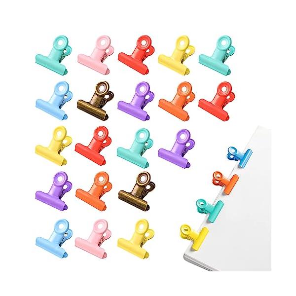 強力バネ 特殊な閉成技術を採用し、両端をボルトで固定し、バネが二度と落ちない。超長、超厚の強力なバネは、頑丈な握力と高い握力を作り出し、薄い紙から厚い紙を挟むことができます。 良質な鉄材料 かわいい色、トップレベルのめっき技術、簡単で実用的...