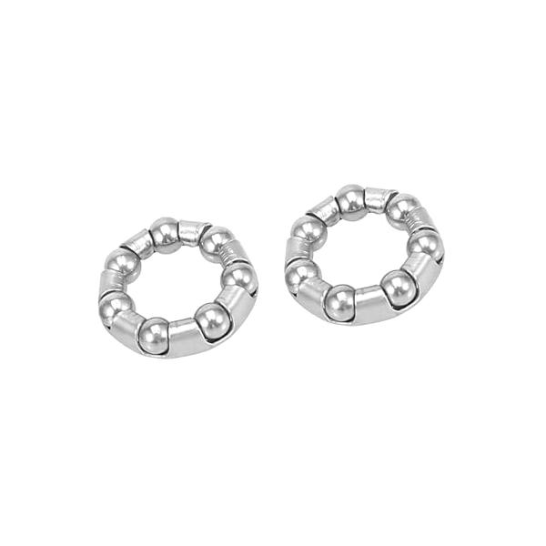 素材  このボールベアリングリテーナーはステンレス鋼製で、耐久性があります。 寸法 外径: 20.5mm; 内径: 12.3mm。パッケージには自転車用ボールベアリング2個が含まれています。 特徴 このボールベアリングリテーナーは7つのボー...