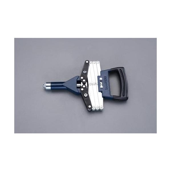 対応リベット径:3.2mm、4.0mm、4.8mm、6.4mm*全長:300/860mm*重量:2kg*6.4mmまでのステンレスリベットを打つのに便利です。*伸縮型のため、正面への力が入りやすく、楽に打ち込みができます。*用途:車のメンテ...