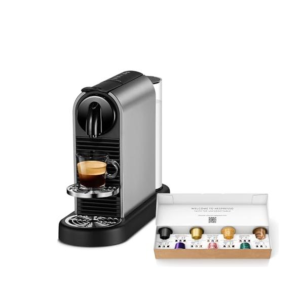 「シティズ プラチナム」高級感漂う仕上げ。ステンレススチールとチタンの2種類エスプレッソからアメリカーノXLまで4つのカップサイズを専用ボタンで抽出:エスプレッソ(約40ml)、ルンゴ(約110ml)、アメリカーノ(150ml)、アメリカー...