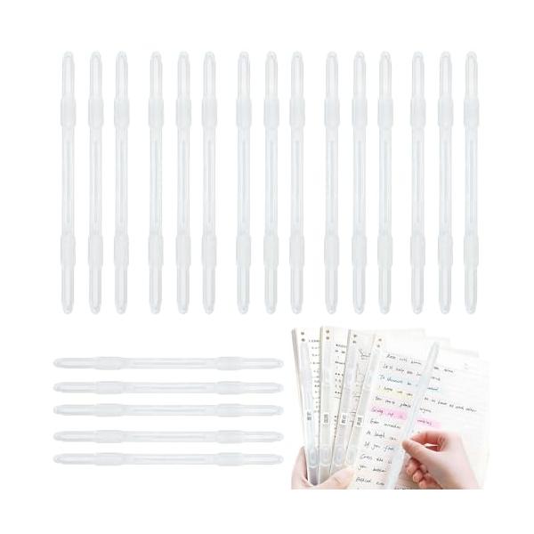 * 製品詳細 全長20.5cm、2穴間隔8cm。クリアホワイト20本セット。たっぷりの本数でオフィスや学習の様々な綴じニーズに対応します。* 高品質&amp;高耐久素材  高品質プラスチック製で、高耐久性と優れた柔軟性を兼ね備えています。し...