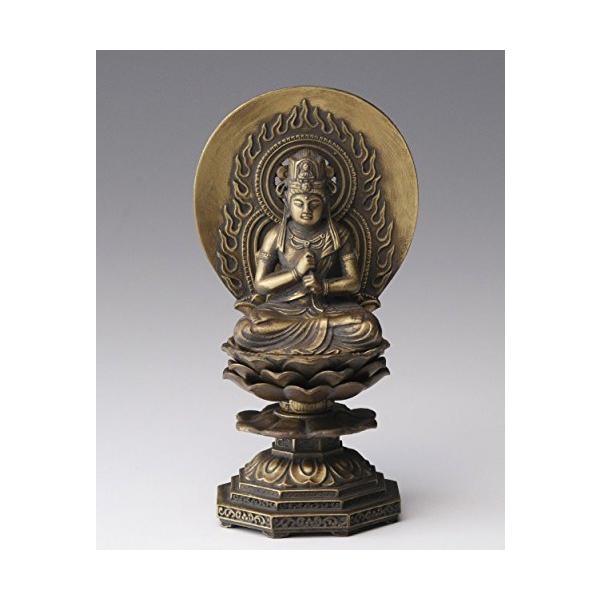 シリーズ：十二支の守護本尊 古美金色仕上げ 　インテリアにもよく馴染む 年代物の古美術品のような奥深い色合い本体サイズ：高さ15.5*幅8.0*奥行6.5cm (身丈6.7cm)　重さ：660ｇ材質：亜鉛合金製 仏師 牧田秀雲 原型 　古美...
