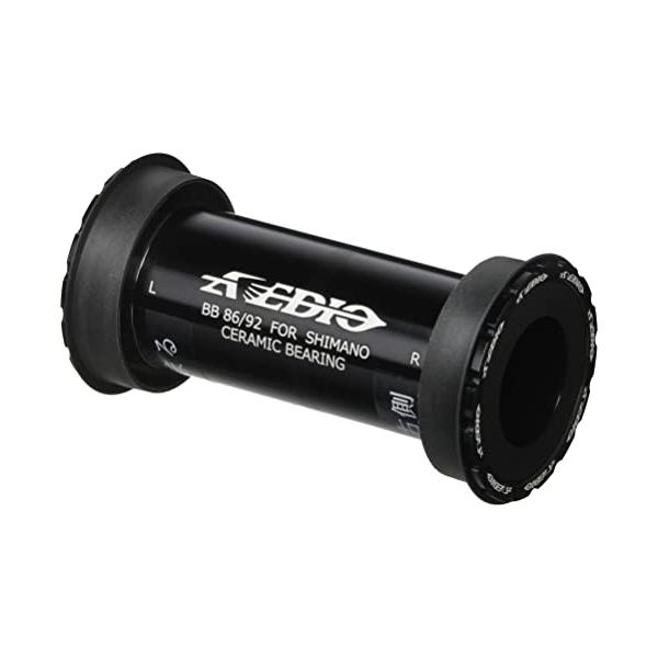 対応規格:SHIMANO BB 86/92カラー:ブラック本商品は内側でねじ込んで固定をするため、BBのよじれが起きず、きしみ音の発生を防ぎます。またフレーム接着面には樹脂リングをかますことで密着面度と剛性度を高めるとともに、音鳴り防止にも...