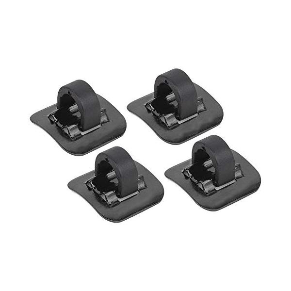 自転車ブレーキケーブルガイドクリップ マウンテンケーブルクリップ 4本/セット ロードフレームCバックル 自転車ワイヤーアダプタークリップ 巻き込み防止 自転車アクセサリー アルミ合金*プラスチックスポーツ&amp;アウトドア/自転車/自転...