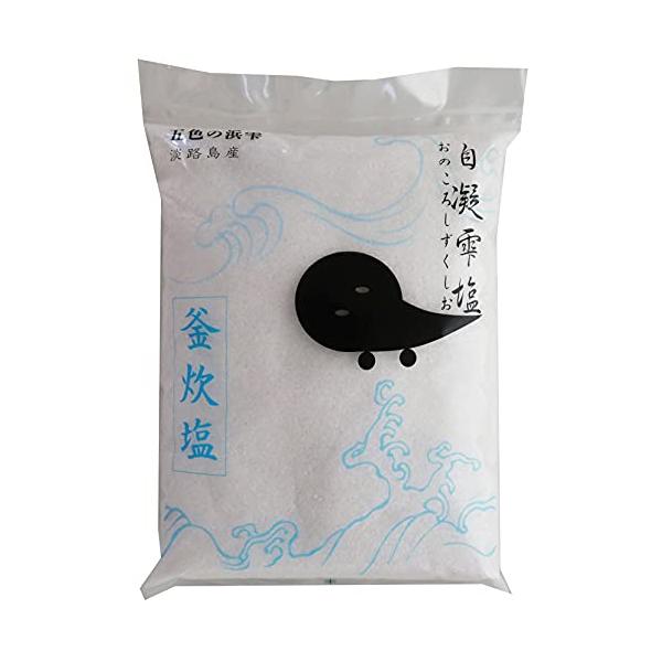 淡路島の澄んだ海水を使用薪と特注の鉄釜で煮上げる天日の力も利用し６０時間かけて結晶化杉樽で寝かせ、まろやかな味わいの仕上げ塩辛いだけでなく旨みと甘味も感じる塩食品・飲料・お酒