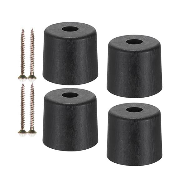 *取り付けが簡単：ブラックのプラスチック製家具脚 4 本と取り付けネジ 4本が含まれており、各テーブル脚には 1 つの穴があけられており、取り付けや取り外しが簡単で便利です。対応するネジ穴を準備し、それに応じてネジを締めます。*高品質プラス...