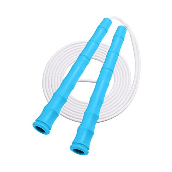 寸法：ロープ長 280cm 径 4mm / グリップ長 20.3cm素材：グリップ/PP、ロープ/TPU*ナイロン細いロープと長いグリップが速い回転をサポート。TPUロープの内部にはナイロン紐が入っており、耐久性に優れております。ねじれ防止...