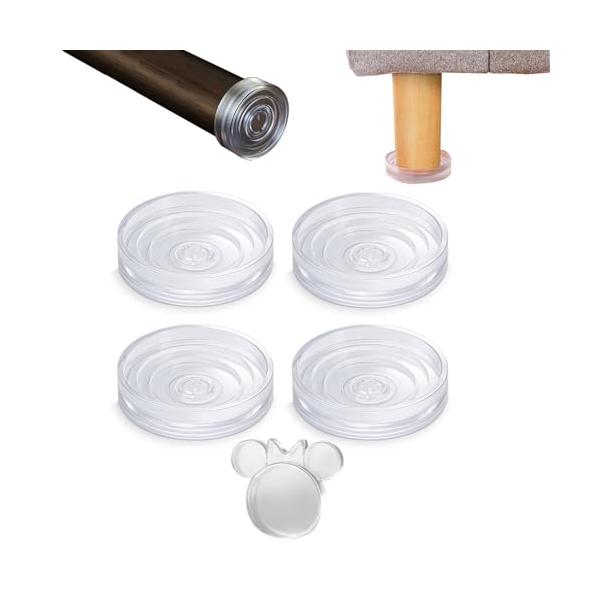 防音・キズ対策・高品質素材 シリコン材質、高い摩耗性と弾力性があります、柔軟性に優れ、柔軟で曲げに強く、圧縮と耐震に強いです、騒音防止効果を持ち、家具移動時の摩擦や騒音を減少してくれます。近隣への生活音のトラブルを防ぎます。床をより効果的に...