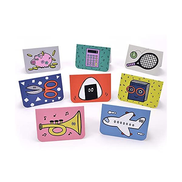 赤ちゃんが触っても安心な4つ角を丸くした形状のカードカード表面は、撮影する時に反射しにくいツヤ無し仕上げ選んだカードを思い出としてアルバムに入れられる写真サイズイラストレーター茂苅 恵さんとのコラボデザイン[商品サイズ] W89*H127*...