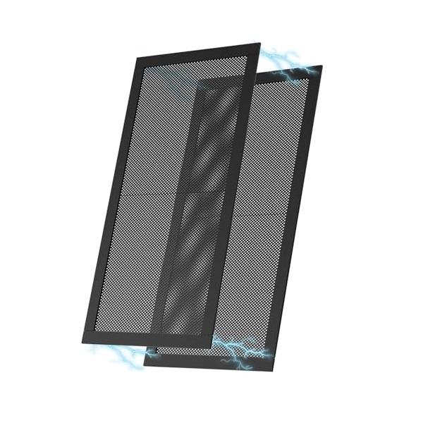 「高級材質」高品質なPVC素材を採用し、耐久性に優れ、長続きご使用になっても汚れにくく、水洗いも可能です。「埃有効的防止」超極細メッシュ仕様より、放熱機能さえぎることなく、ほこりの侵入を効果的に阻止し、騒音も効果的に低減できます。「磁気吸着...