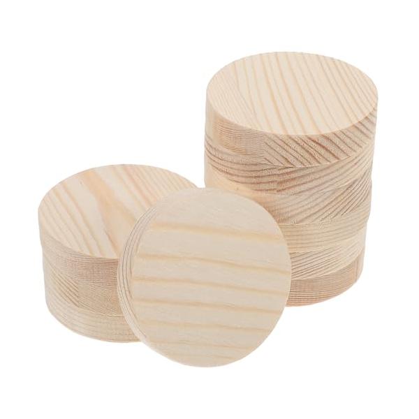 商品仕様 サイズ：5cm*5cm*1cm 素材：ウッド パッケージ：10 x 木材チップ 丸形の天然木製スライス 家でDIYの絵画チップとしてそれらを使用するのに最適な小さなサイズの木のスライス。 安全安心 各木材チップは、表面を滑らかで安...