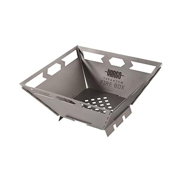 丈夫で軽量なチタン構造。折りたたんで持ち運びが簡単。ナイロン保護ケース付属スポーツ&amp;アウトドア/アウトドア/バーベキュー・クッキング用品/バーベキューコンロ・焚火台