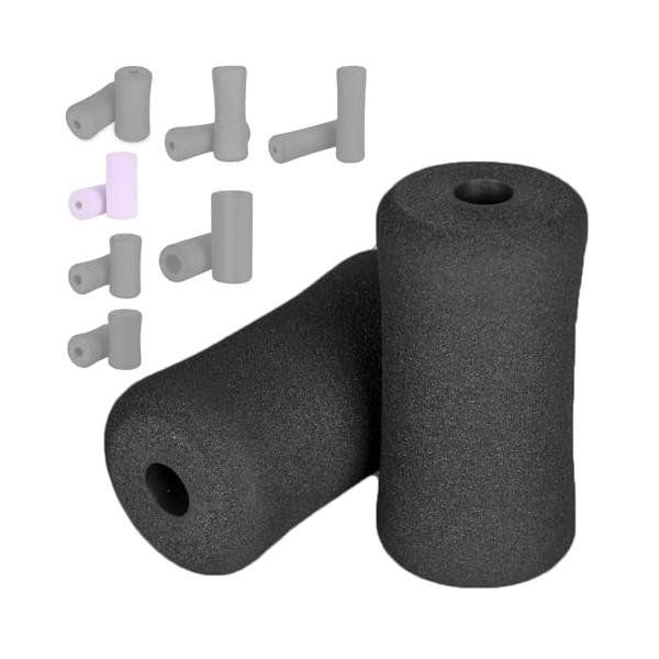 ** 素材 -高品質・高密度のフォームローラー、柔らかくかくかく速い履き心地と強いなサポートを提供します。** 互換性 筋力トレーニング器具、外径に適したスチールパイプは2.2*2.54cm(1 インチ)です。** 商品のサイズ 長さは16...