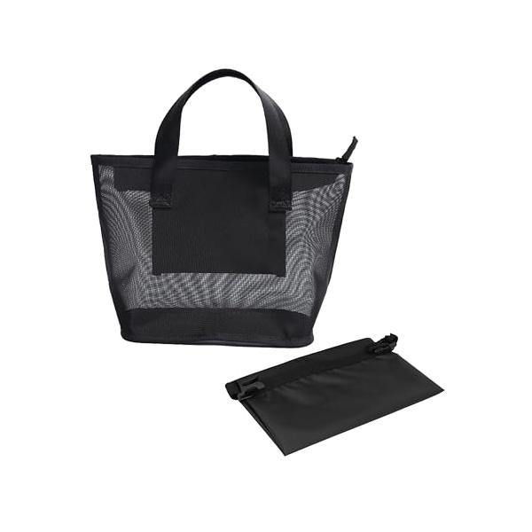 ・必要最低限のアイテムを持ち運ぶサウナーにオススメしたい、コンパクトサイズのバッグです。・仕事帰りや旅行のシーンで特に活躍 ・チャック付きのメッシュ素材のバッグに便利な防水ドライバッグとの点セット２点セット・ファスナー付きの内ポケットがつい...