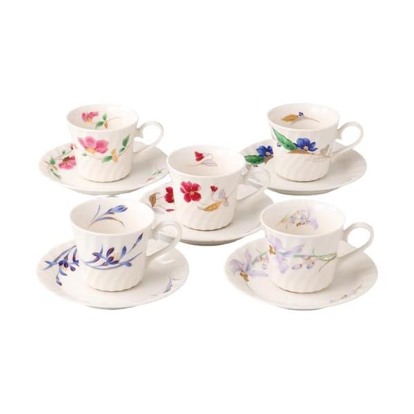 商品内容：碗*5／径8*(高さ)7cm 200ml、皿*5／φ14.5*(高さ)2cm箱サイズ：31*25.3*8.8cm　箱種：化粧箱重さ：1740g生産地：日本 美濃焼 ホーム＆キッチン:食器・グラス・カトラリー:カップ・マグ・ソーサー...