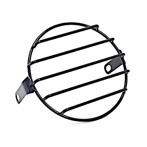 *オートバイ＆バイクのカスタム用ヘッドライト、ベーツライト用ライトグリルガードです。*アメリカンバイク、ビンテージ、アンティークな雰囲気にドレスアップ出来ます。走行中の障害物よりヘッドライトを守ります。*交換に修理にビンテージバイクのレスト...