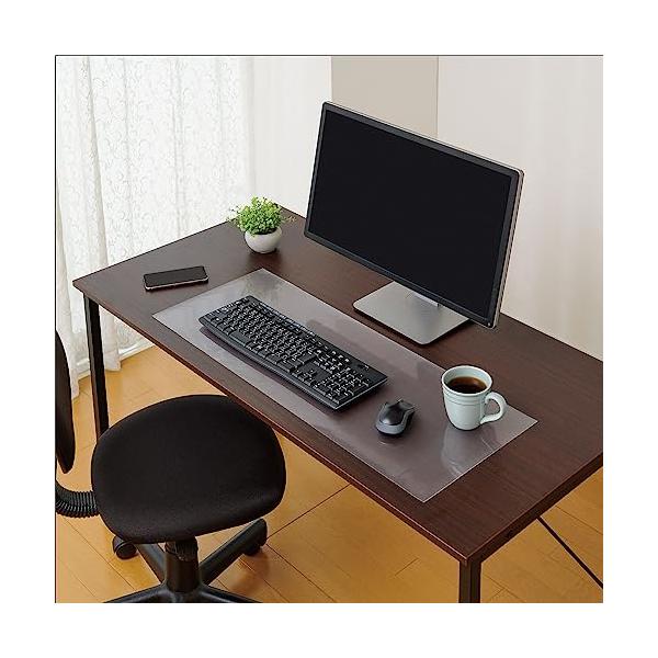 製品サイズ / 幅80*奥行30*厚さ0.08cm耐熱温度 / 60*材質 / 塩化ビニル樹脂原産国 / 日本大切なデスクをキズや汚れから守るデスクマット、クリア素材なのでデスクの色合いやインテリアにも違和感なく設置できます。パソコンやキー...