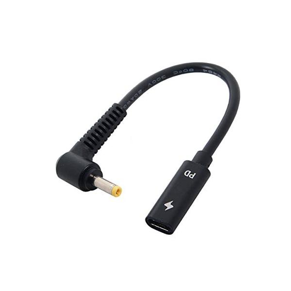 C型USB-CマザーはDC 4.0*1.7 mm電源PD充電ケーブルに入力され、HPノートパソコン18-20 Vに適している入力：C型メス、65 W C型充電器出力：ノートパソコン共通、DC 18 v-20 v 5 v非対応 65 W Ty...