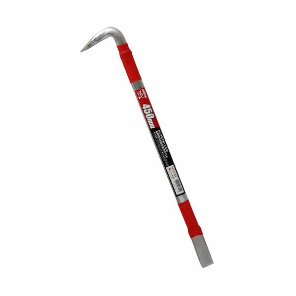 釘抜き、テコ作業にパイプ製で軽くて丈夫長時間の作業も疲れにくいヘッド部:炭素鋼パイプ部:合金鋼DIY・工具・ガーデン:大工道具・用品:ハンマー・くぎ抜き工具:くぎ抜工具:バール