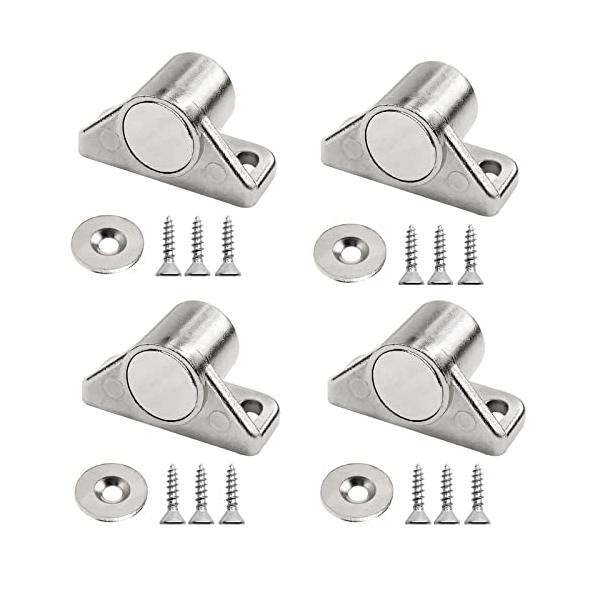 商品内容 パック セットには4個のキャビネットマグネットキャッチ、4個の金属板と12個の高品質フリーネジが含まれており。 防錆・長持ち 防錆、耐摩耗性に優れ、割れにくい。プラスチック製のものよりも耐久性と長続き、耐腐食の良い金属感と能力を作...