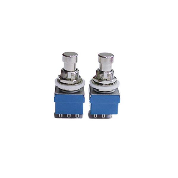 CLIFF FC71077タイプの3PDTフットスイッチ。全長：約42mm(端子部含む  本体幅:約19.5mm x 17mm シャフト径：約12mmエフェクターのフットスイッチ等にご利用頂けます。ナット、ワッシャー、菊ワッシャーが付属しま...
