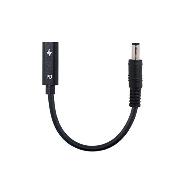 Type-Cメス側にPDエミュレータートリガーを組み込みます。入力：Type-Cメス、65W-100W Type-C充電器出力：ラップトップオス、DC 18v-20v 5vをサポートしない 65W-100W Type-C充電器と併用して、壁...