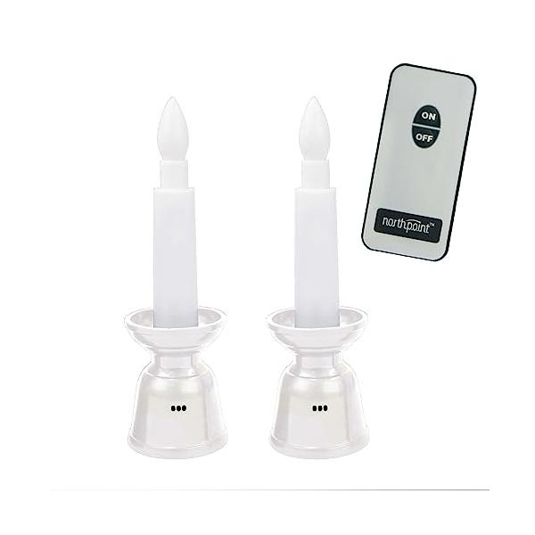 サイズ(約) 直径4*高さ14cm　 セット内容 LEDろうそく*2本　リモコン１個※CR2025ボタン電池使用 モニター電池付  材質 本体*ABS樹脂、リモコン材質*PP樹脂・ABS樹脂 電源 単4形乾電池 1.5V 2本使用 別売  ...