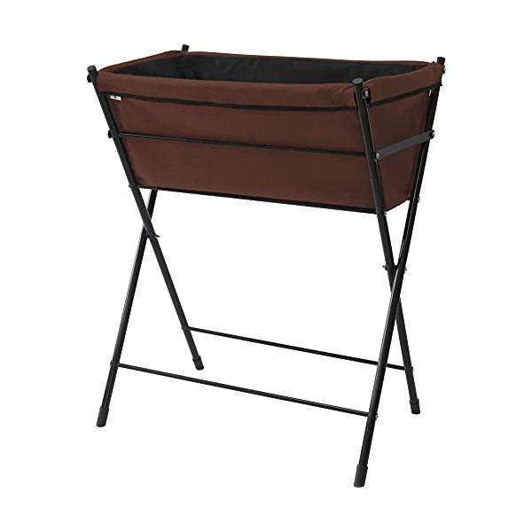 色：ブラウンサイズ 全体 : 約幅65cm*奥行42.5cm*高さ81.5cmのハイスタンドタイプです。腰をかがめずに作業できるため、体に負担がかかりません。プランター情報: プランターサイズは約幅61cm*奥行37cm*高さ29cmで、土...