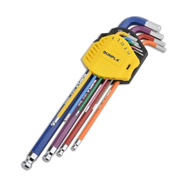 材質：熱処理されたクロムバナジウム鋼材、強度は52-55HRCです。ケース：安全でしっかりとしたケースを採用して、逆さまにしても落ちないです。色：カラーフォル色がデザインされて、見分け易いです。ロングアーム：この製品は最長224ｍｍの長さで...