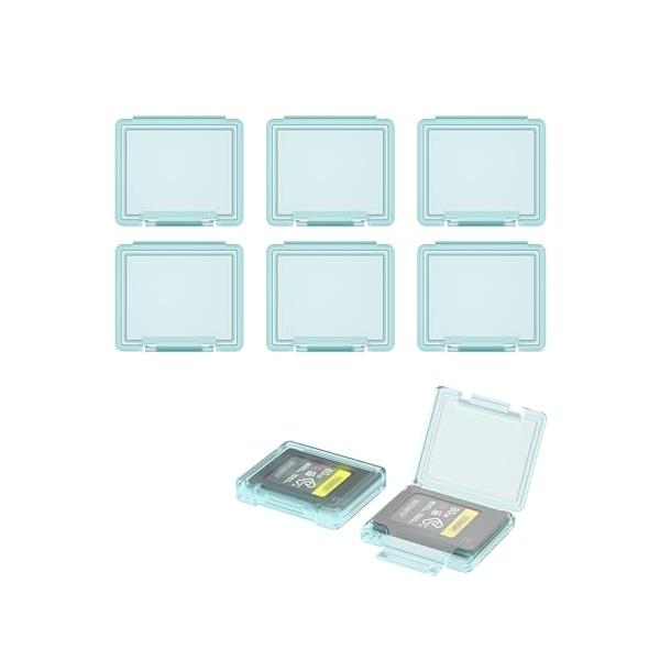 6枚セット メモリーカードケース CFexpress Type-Aカードを1枚づつ収納できるクリアケースです。※ご注意：メモリーカードは付属していません。 高品質のPPプラスチック素材 高品質のPPプラスチック素材で作られており、耐久性があ...