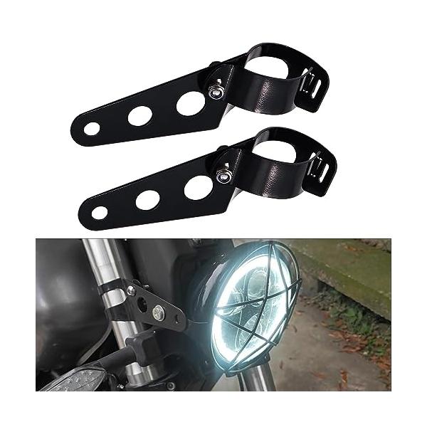 *作業灯や補助灯を取り付けための固定器具です。取り付け穴：約9mm/15mm/18mm、固定穴：約28-38mm*頑丈な材質：十分な硬度をもつCNCアルミニウム合金と鉄を使用して、良好な耐食性と防錆性があります。*角度調整可能：左右ステーに...