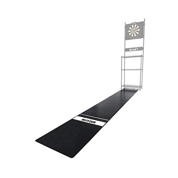*コンセプト:床に敷けば、ソフトダーツ、ハードダーツともにひと目でスローラインがわかるマットです。居住スペースを圧迫しないスリムサイズ。PVC素材なので余分な部分はハサミで簡単にカットできます。落下したダーツから床を保護します。サイズ: W...