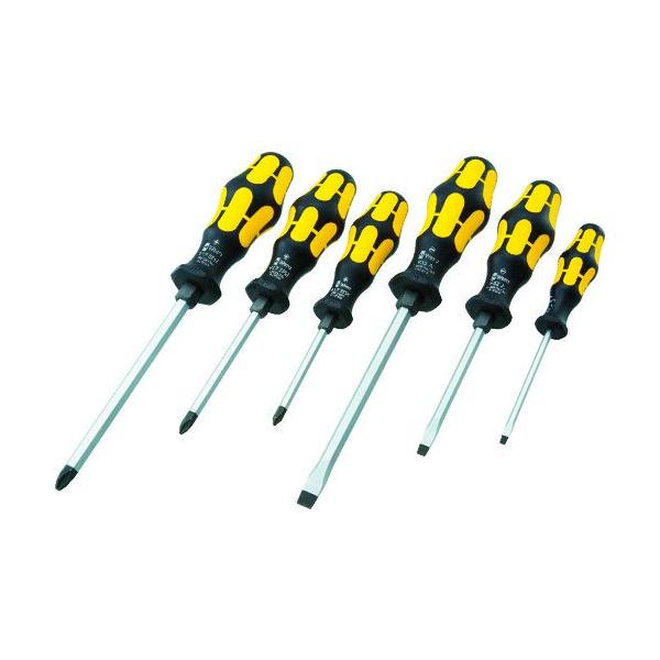 セット内容(本):6貫通タイプ軸:特殊工具鋼グリップ:複合材[[(*)]]1、[[(*)]]2、[[(*)]]3、[[(-)]]3.5、[[(-)]]5.5、[[(-)]]9.0DIY・工具・ガーデン:作業工具