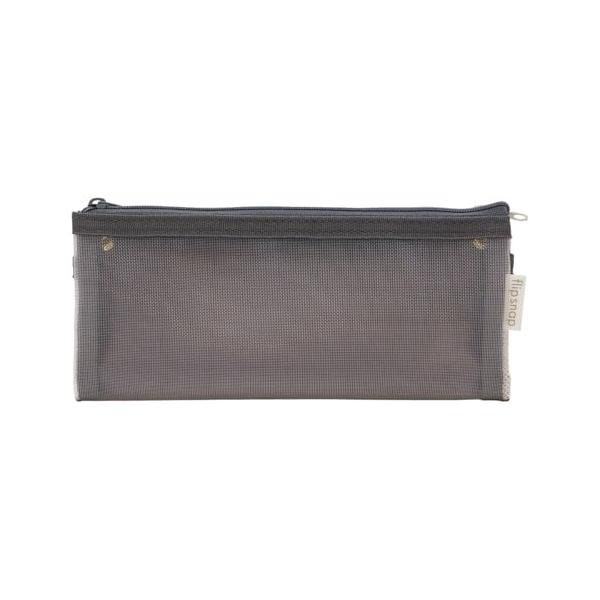 中身が見えて仕分けできるスリムなメッシュ素材のペンケース仕分けして収納できるダブルファスナータイプ。内側のホックを外せば2つのメッシュポケットにも収納可能。 カラー グレー 本体サイズ W200*H90*D20mm 重量 44g 素材 ポリ...
