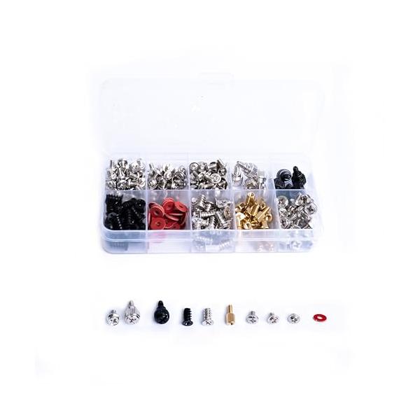 素材 真鍮だけでなく、高品質の鋼で作られています。 繊細な技量、高硬度、防錆、非常に耐久性があります。 デザイン 各ネジは慎重に設計され、取り付けやすく、しっかりしています。 セット 1箱280個入り/1箱228個入り選択可能、完全で普遍的...